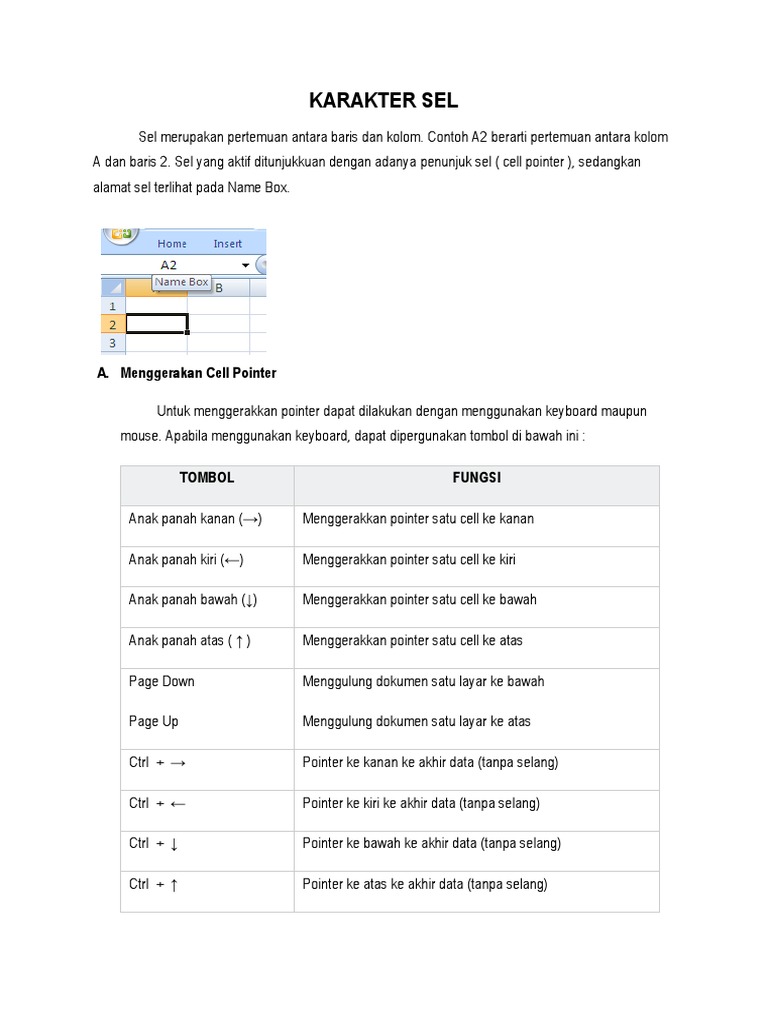 Karakter Sel | PDF | Komputer