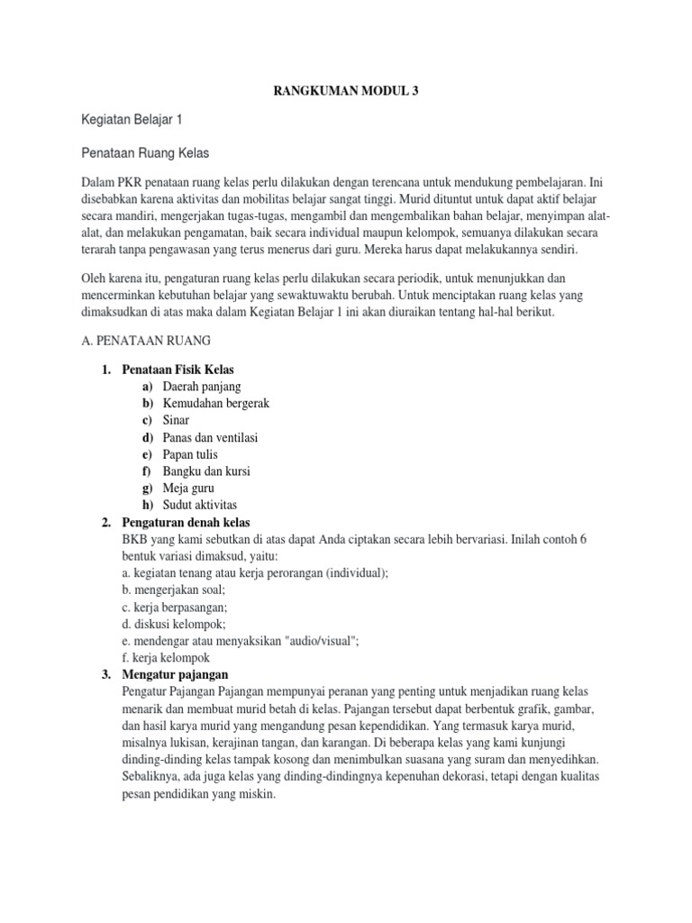 Rangkuman Modul 3 | PDF