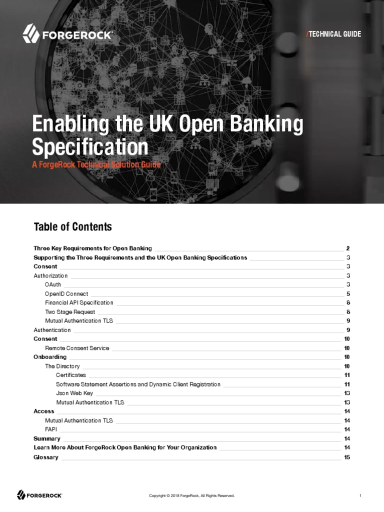 Enabling The Uk Open Banking Specification: A Forgerock Technical Solution Guide | PDF | Public ...