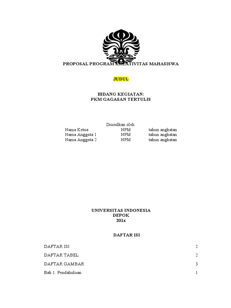 Template PKM GT 2021 | PDF