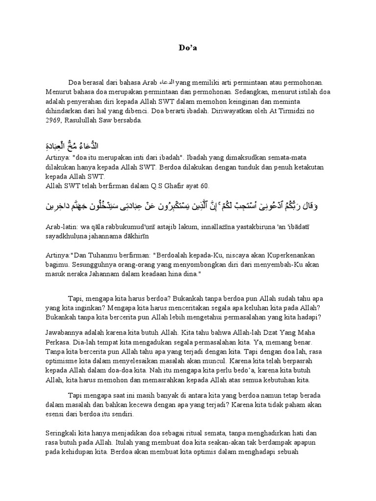 Ceramah Kultum Pai | PDF