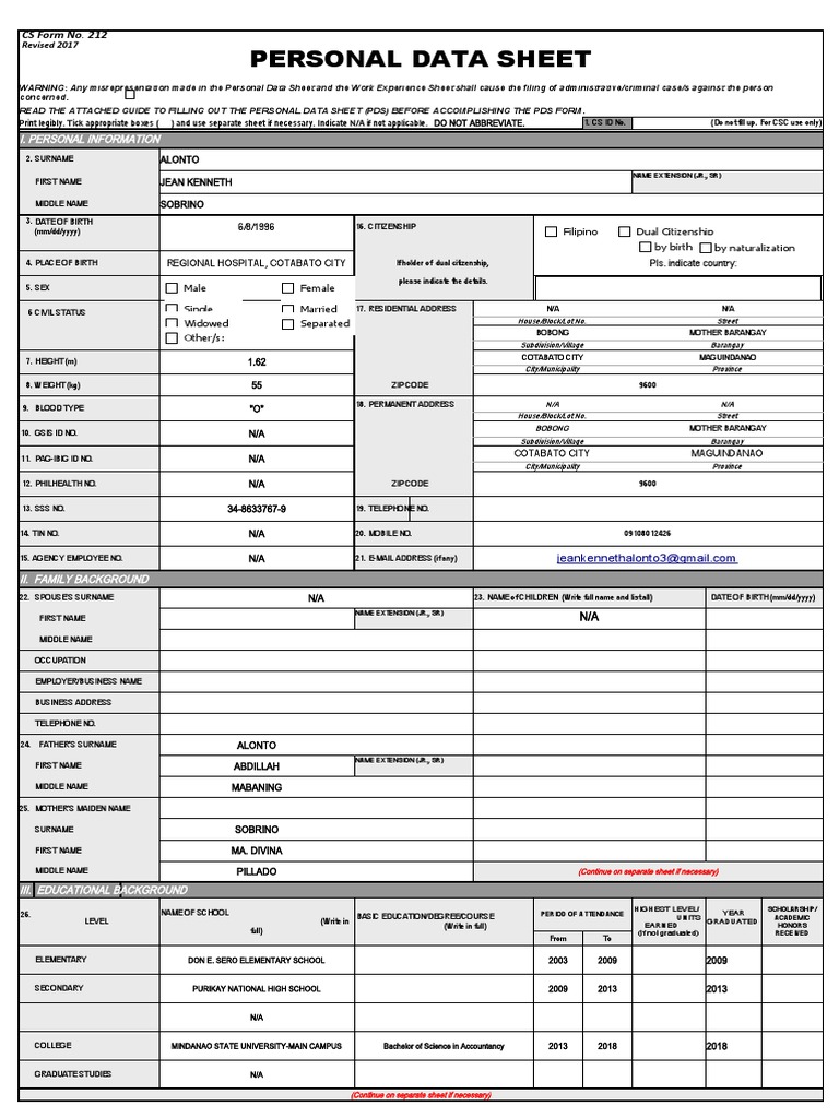 Pds Form Latest This Year | PDF | Certified Public Accountant | Crimes