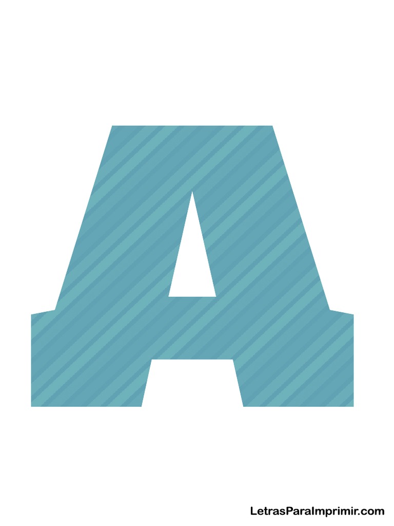 Letras para Imprimir A Color 1 | PDF