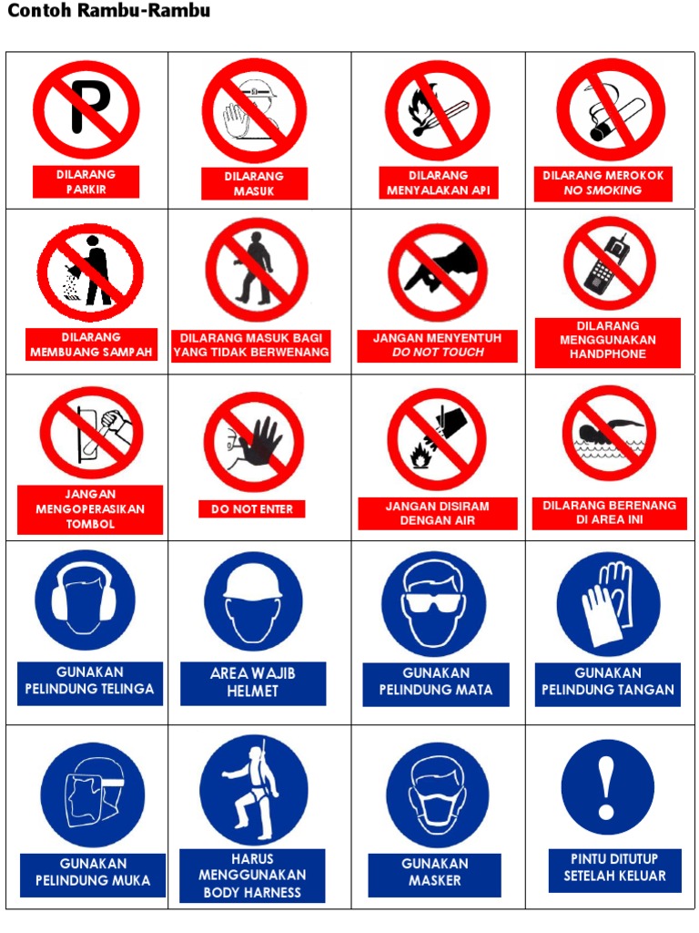 HPN-PM-HSE-05 Pemakiaan & Pembuatan Rambu-2 | PDF