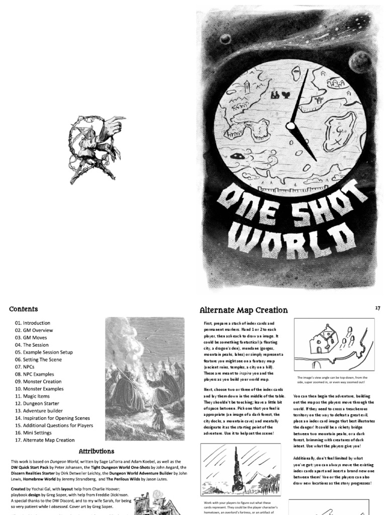 One Shot World: Quick RPG Guide | PDF