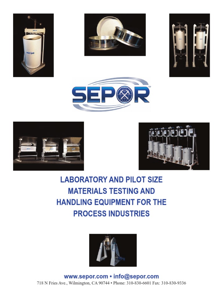 Sepor Catalog | PDF | Pump | Mill (Grinding)
