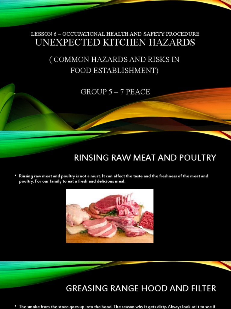 Unexpected Kitchen Hazards: (Common Hazards and Risks in Food ...