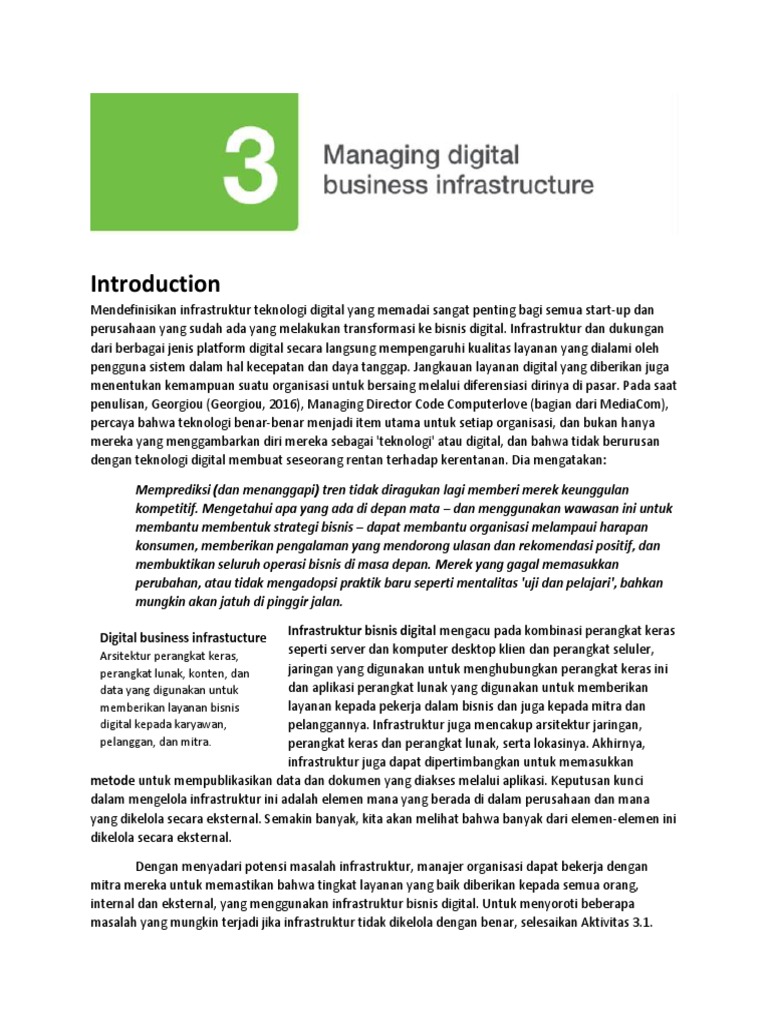 Digital business infrastructure: Key considerations for supporting ...