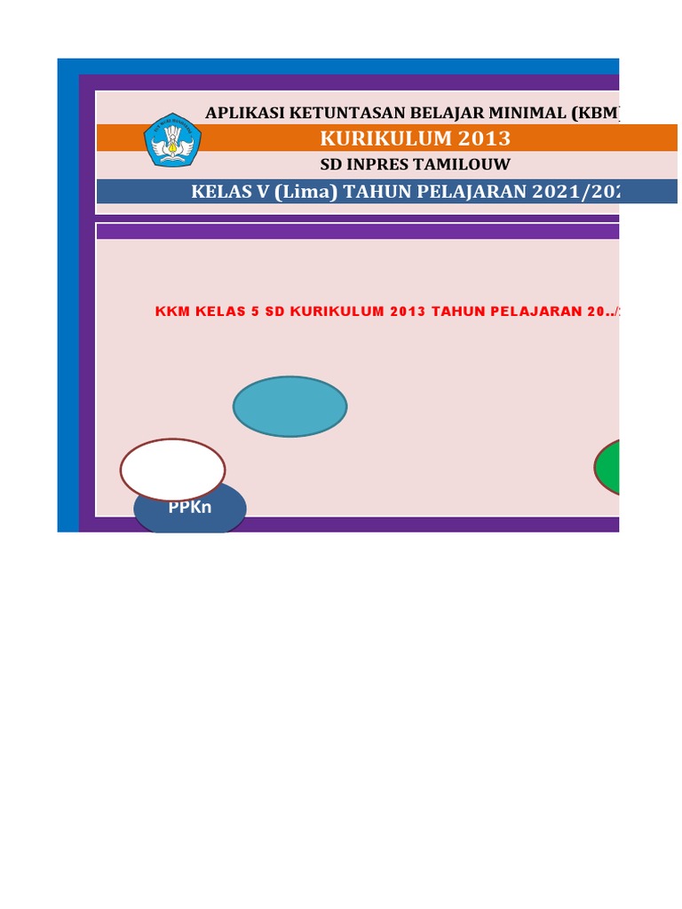 Aplikasi KKM Kelas 5 K13 | PDF