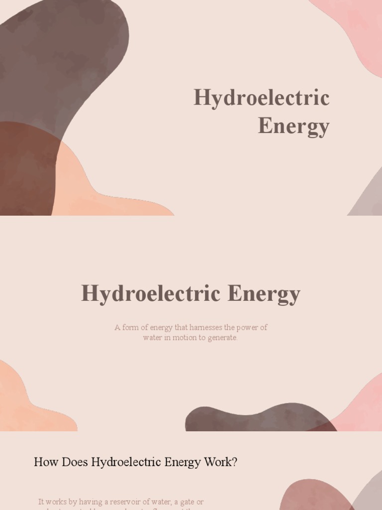 Hydroelectric Energy | PDF