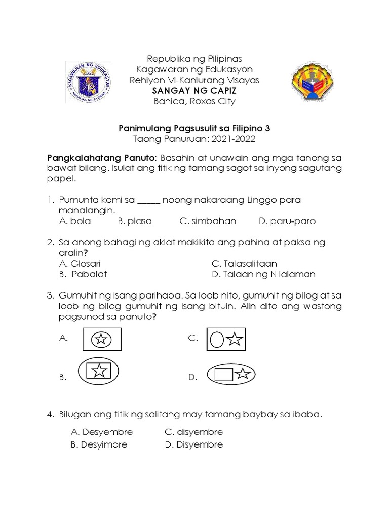 Pagsusulit 3 | PDF