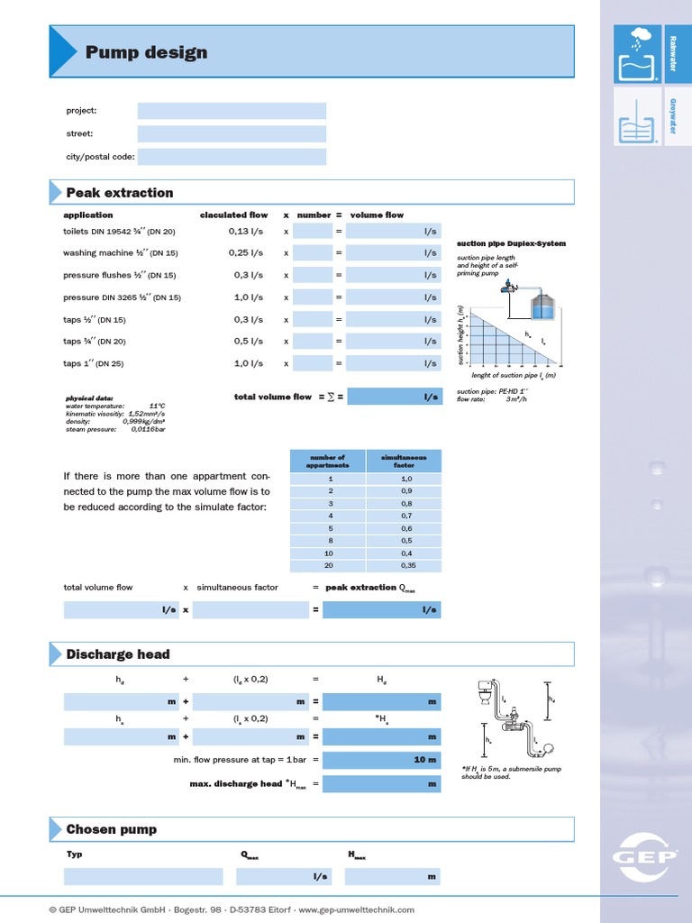 GEP Planning Pump Tank | PDF | Roof | Pump