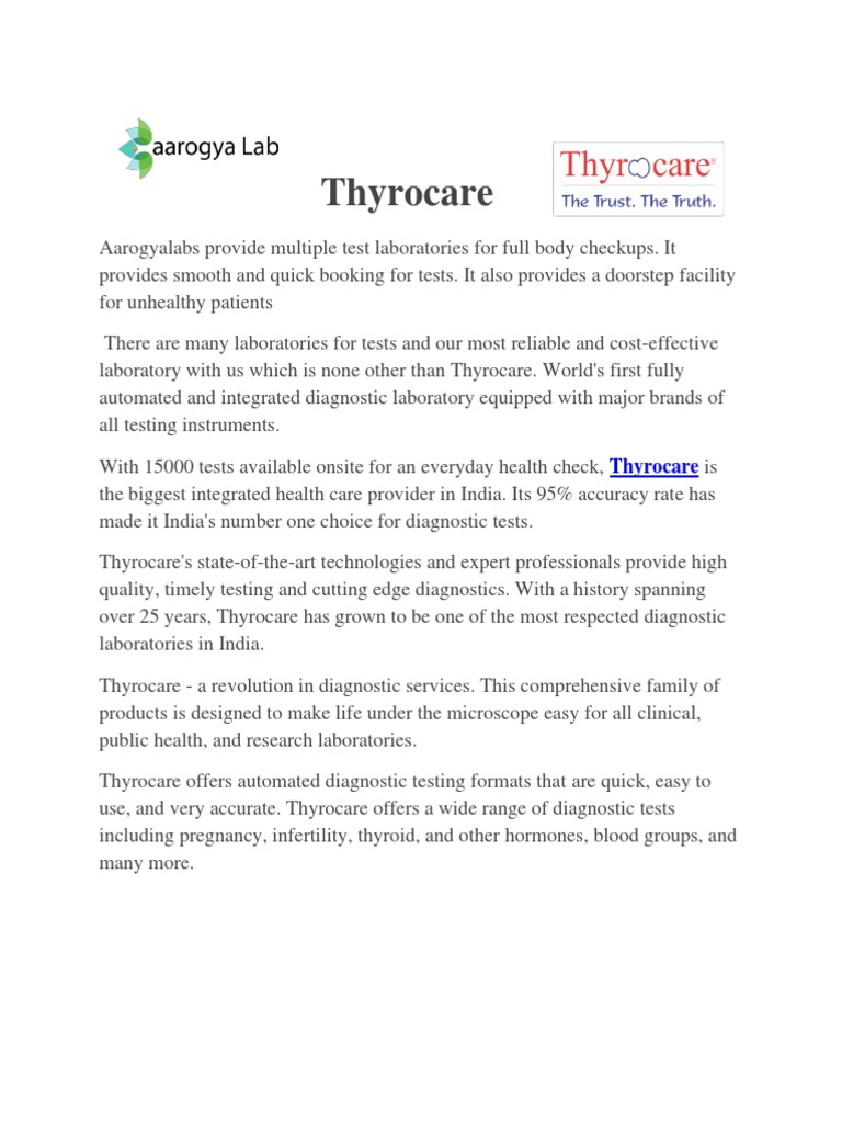 Thyro Care | PDF