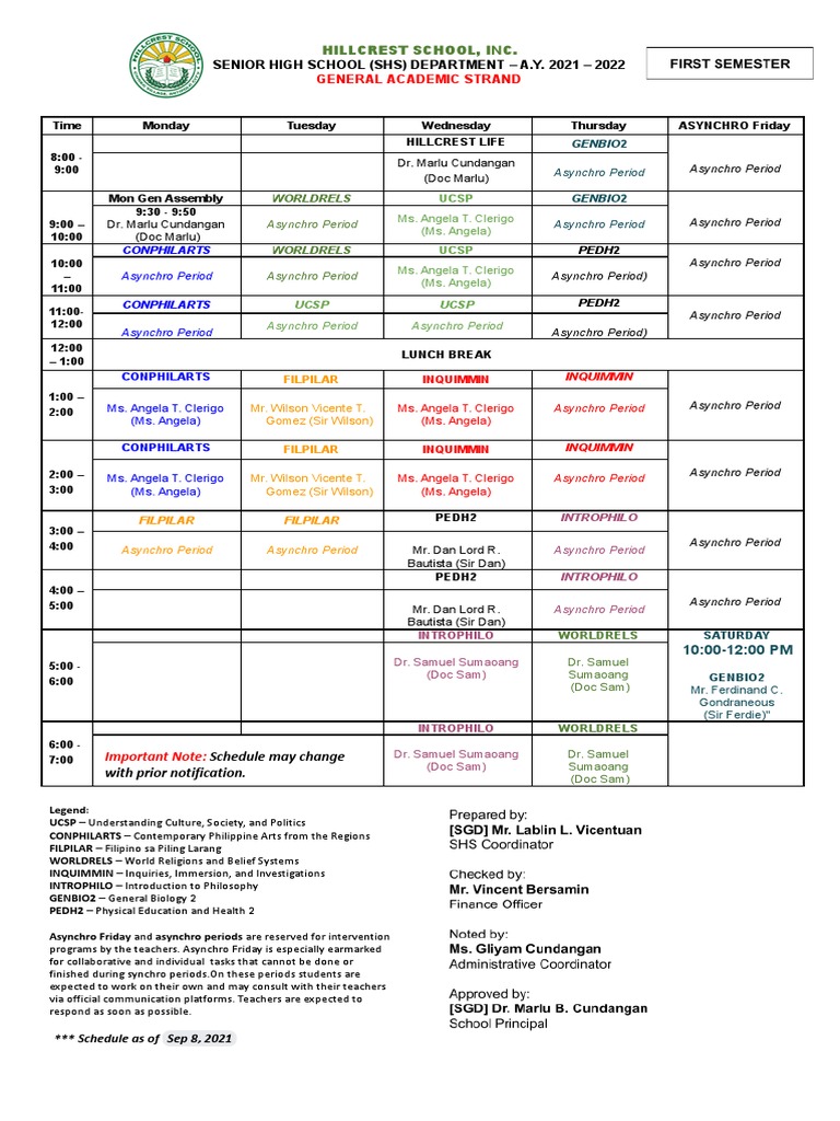 SHS GAS Grade 12 Sem 1 2021 | PDF | Human Nature