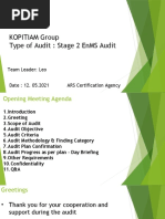 ISO Opening Meeting Presentation With Agenda, Schedule and Audit ...