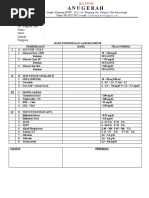 Laboratory Blood Request Form | PDF | Dose (Biochemistry) | Chemistry