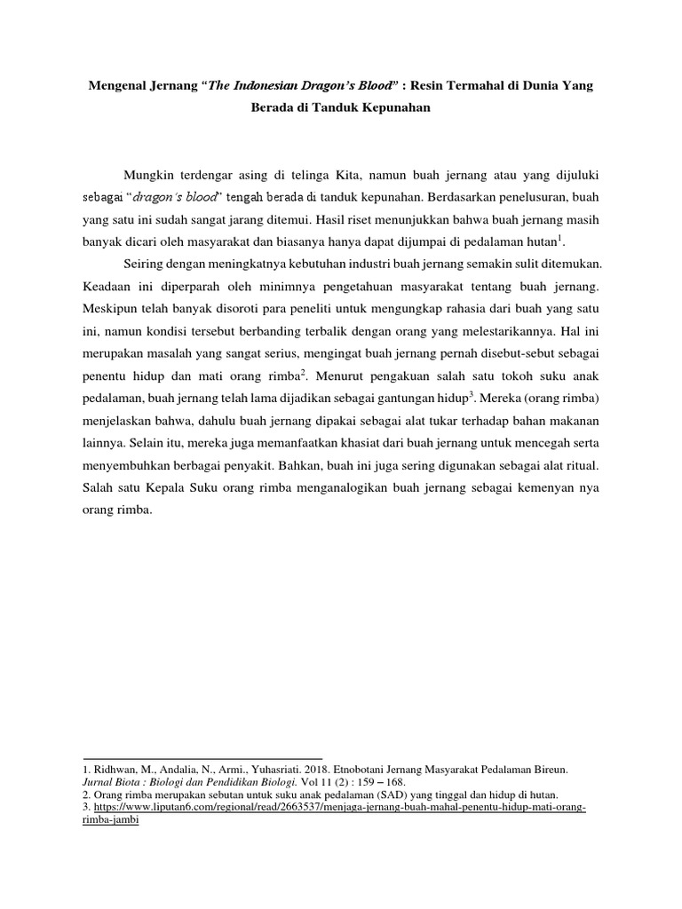 Mengenal Jernang The Indonesian Dragon Blood Resin Termahal Didunia ...