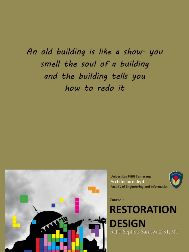 Restoration | PDF | Cultural Heritage