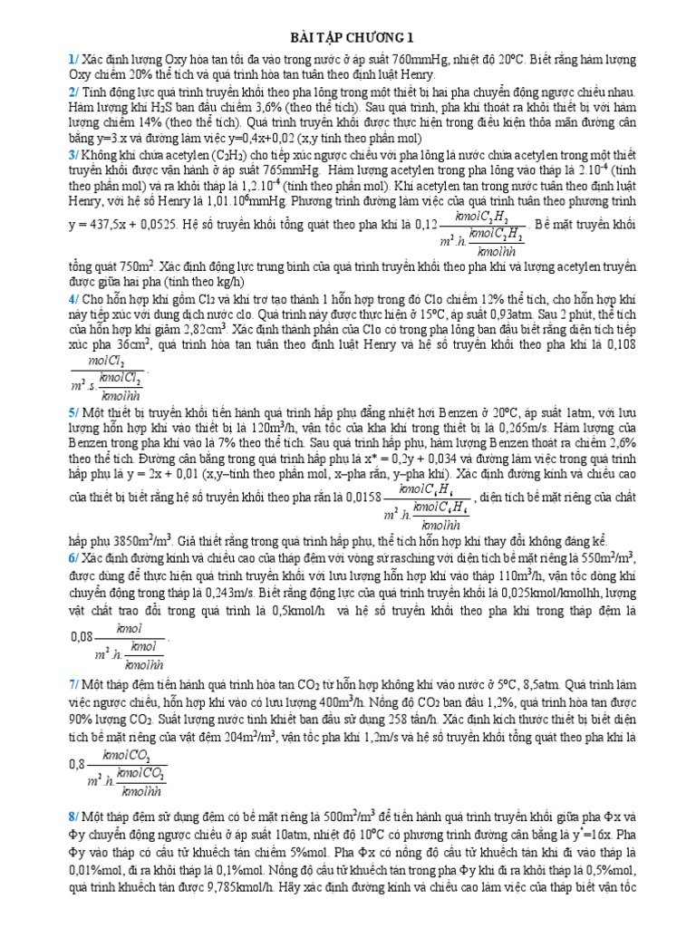 Bai Tap Truyen Khoi | PDF