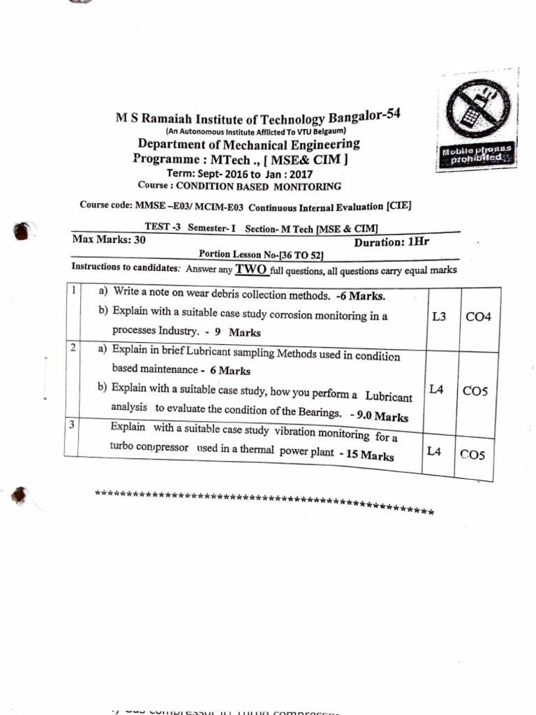 CBM Questions Paper and Bank | PDF