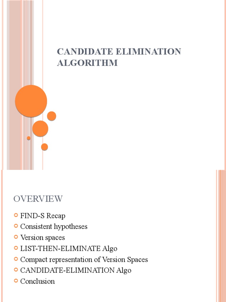 ConceptLearning-Candidate Elimination Algorithm | PDF | Hypothesis ...