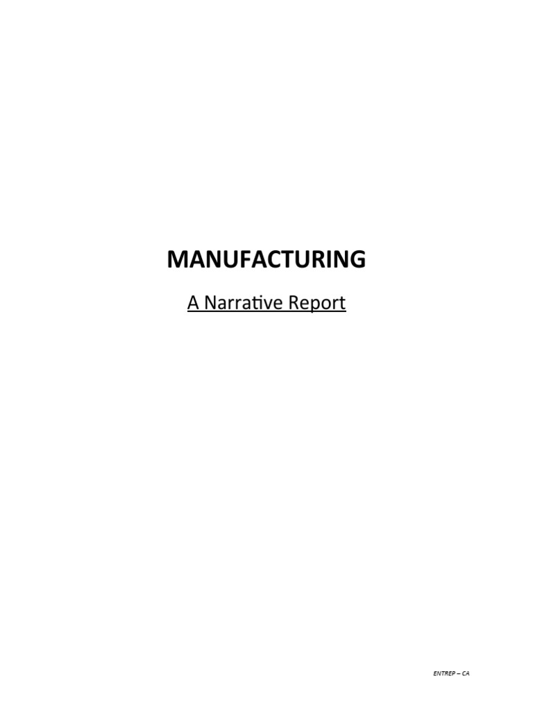 Entrepreneurship - Narrative Report | PDF | Interview | Cognition