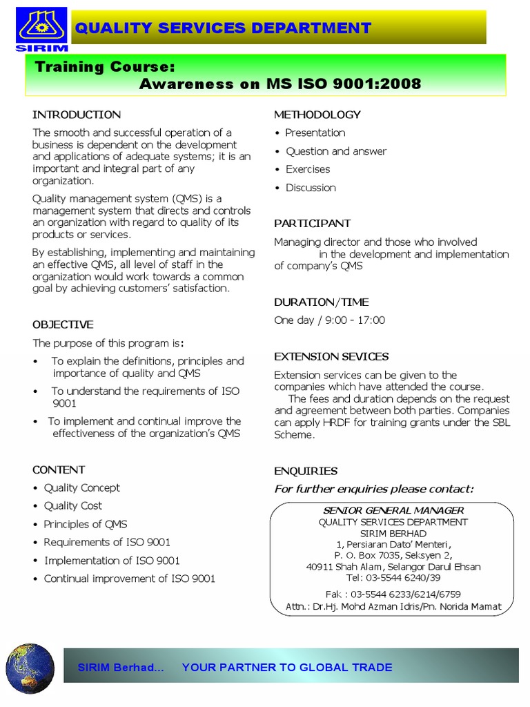 Iso Brochure.. | PDF | Quality Management System | Iso 9000