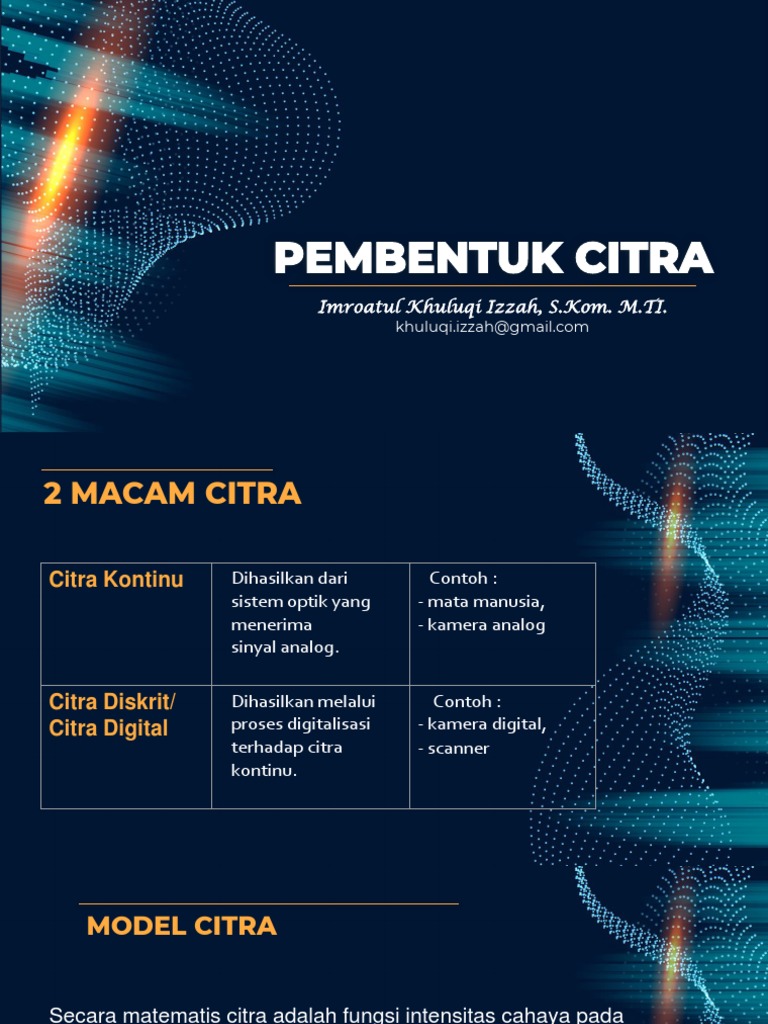 02 PCD Pembentuk Citra | PDF | Metode & Bahan Ajar