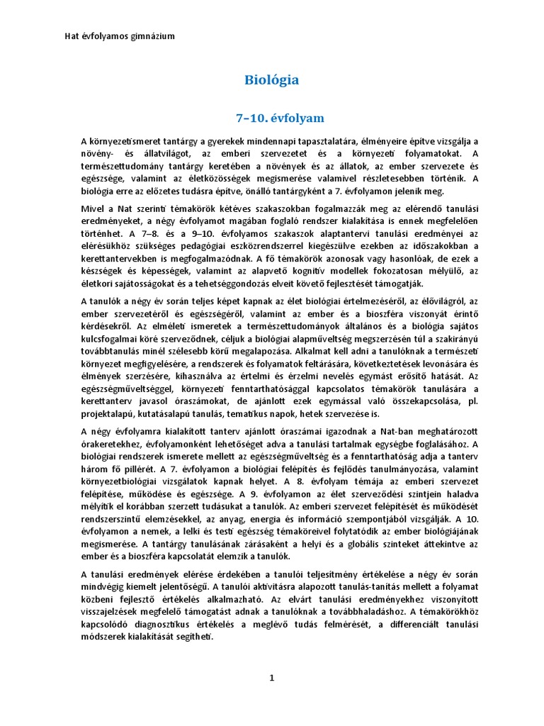 Biologia 7-10 | PDF