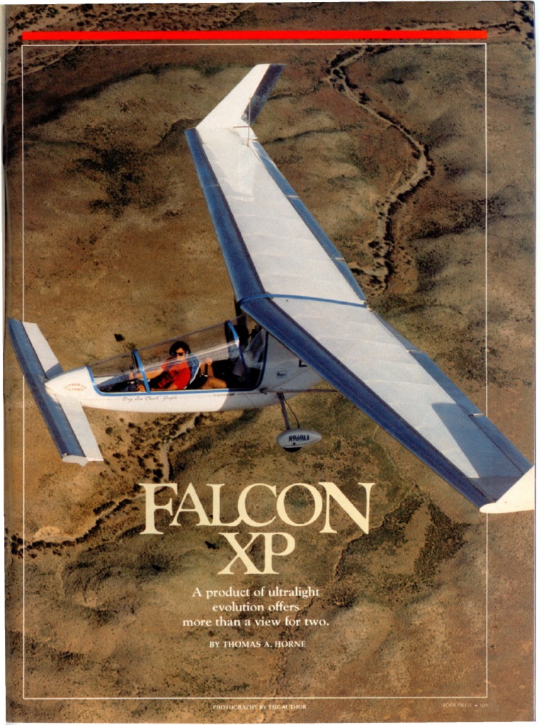 Falcon XP Ultralight Overview | PDF | Gliding | Landing Gear