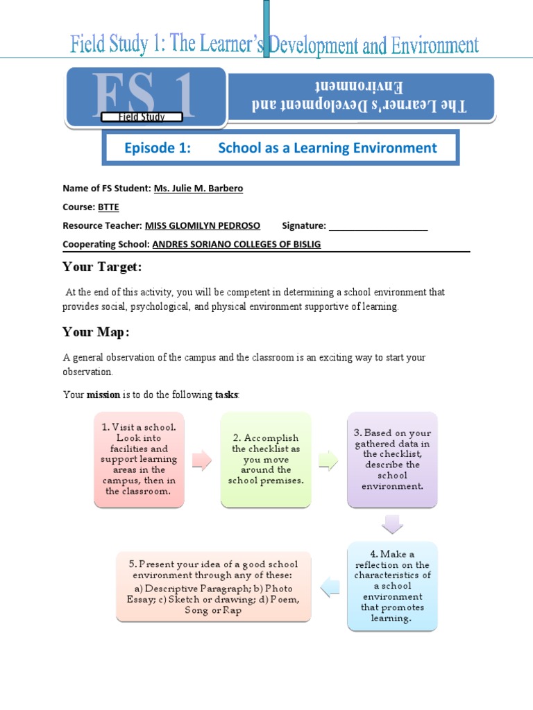 Field Study 1 Full Episodes | PDF | Classroom | Teachers