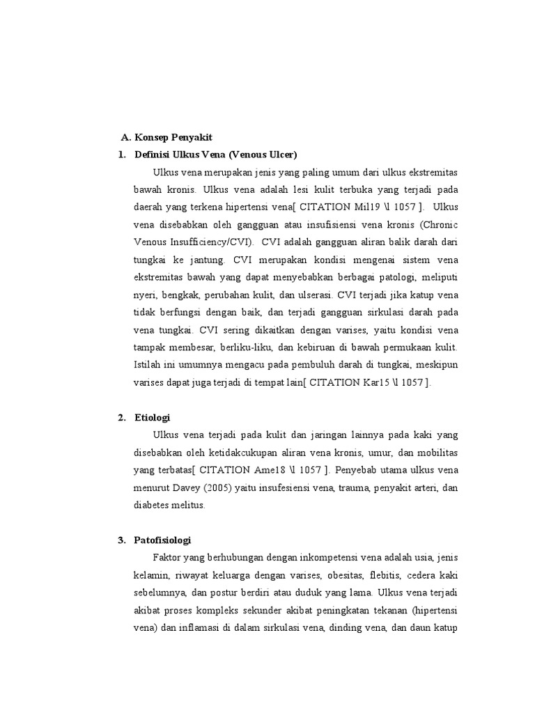 LP KMB Ulkus Vena (Venous Ulcer) | PDF