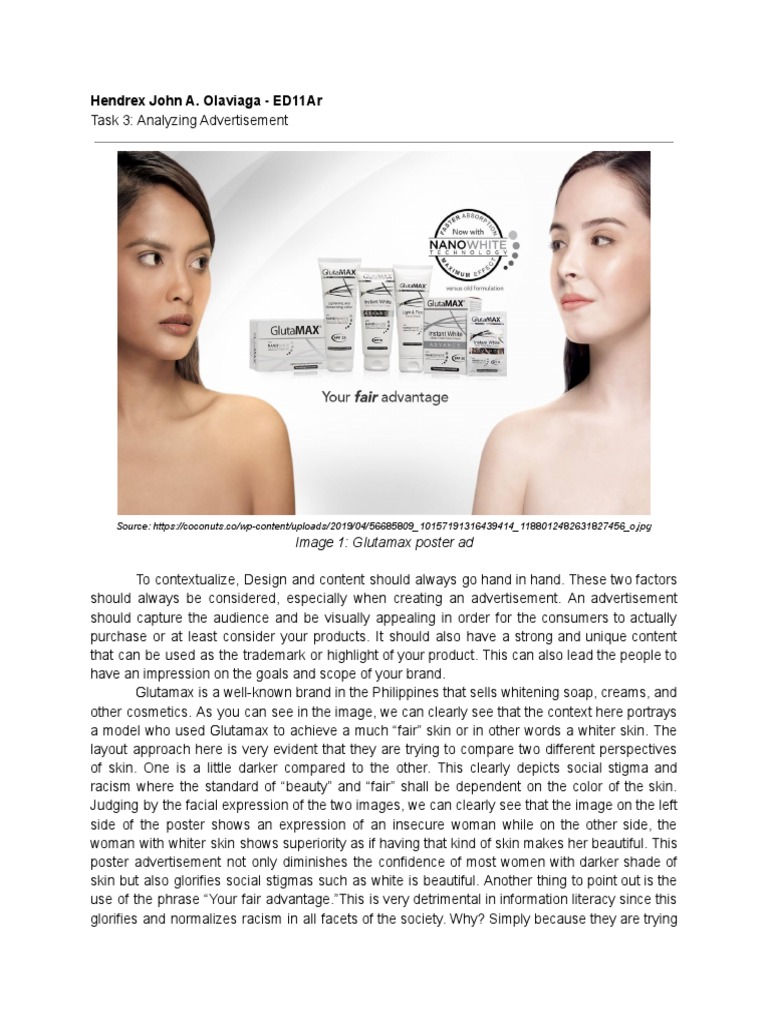 Hendrex John A. Olaviaga - ED11Ar: Image 1: Glutamax Poster Ad | PDF ...