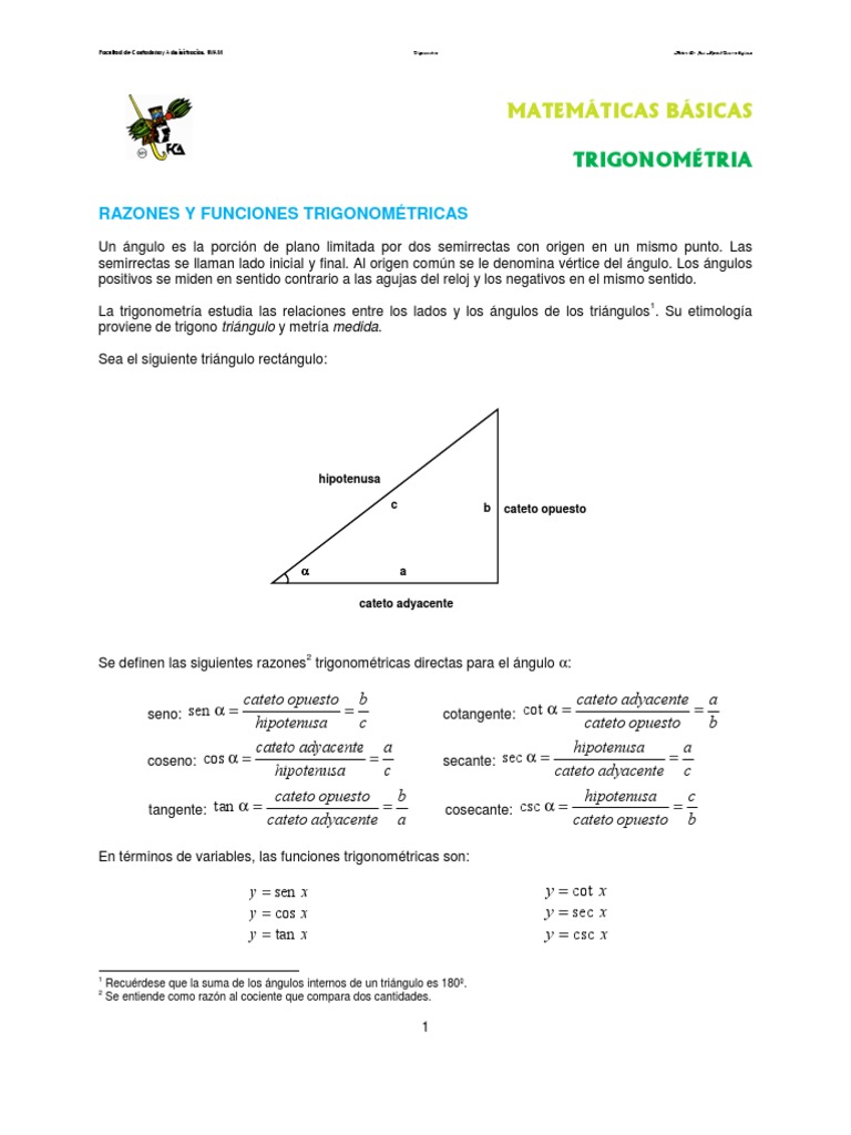Trigonometria | PDF | Trigonometría | Triángulo
