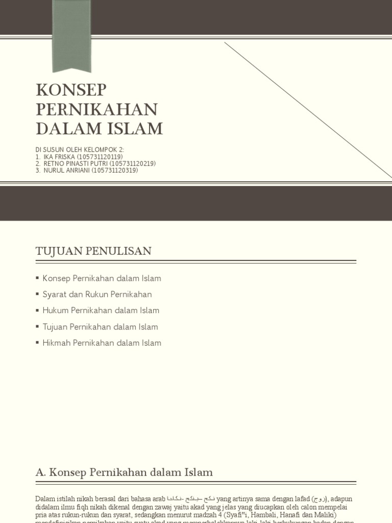 Konsep Pernikahan Dalam Islam Pdf