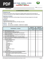 IV Insertion Checklist Competency | PDF | Intravenous Therapy | Health ...
