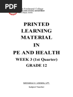 Health Optimizing Physical Education (Hope3) Quarter 3 - Module 1 | PDF | Foot | Dances