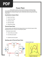 Schematic Layout Power Plant | PDF | Turbine | Boiler