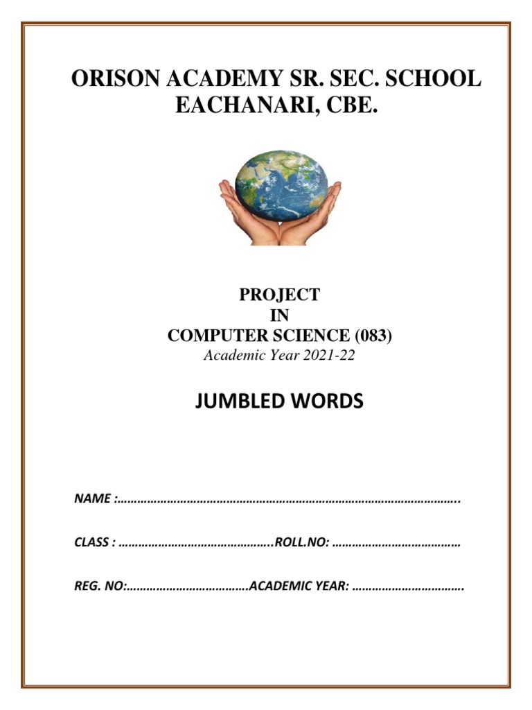 g12 Hariramkumar Jumbled Words | PDF | Python (Programming Language) | Software