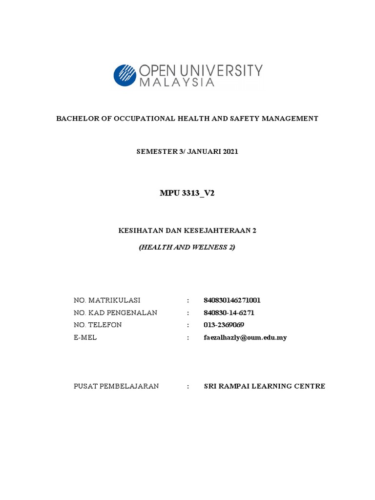 Assignment Mpu 3313 | PDF