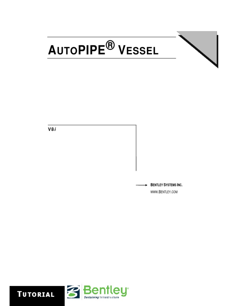 AutoPIPE Vessel Tutorial | PDF | Button (Computing) | Specification ...