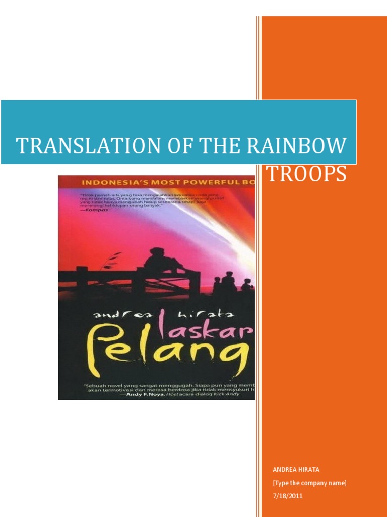 Translation of The Rainbow Troops | PDF
