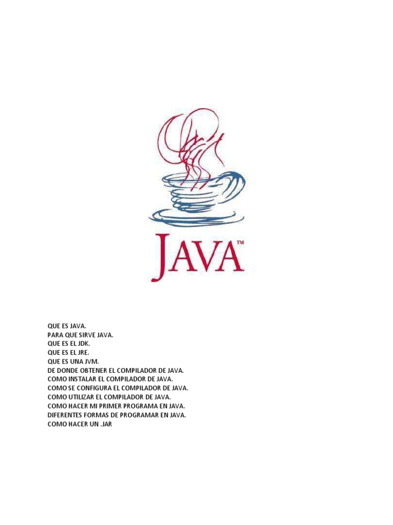 JAVAs | PDF | Java (lenguaje de programación) | Objeto (informática)