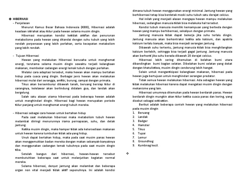 HIBERNASI | PDF