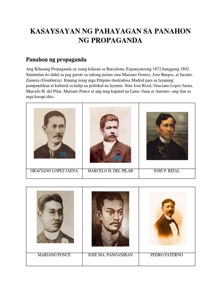 Group 2 Pahayagan Sa Panahon NG Propaganda | PDF