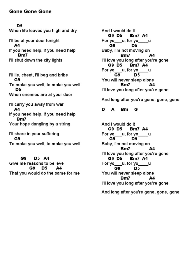 Gone Gone Gone | PDF