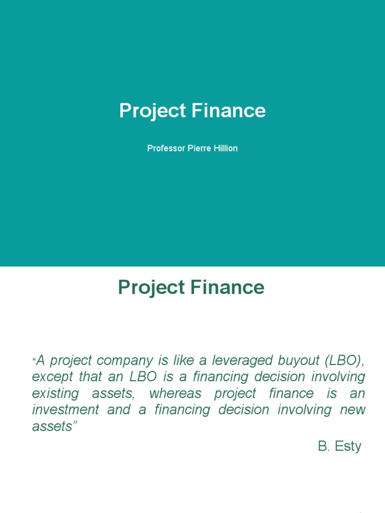 Project Finance: Professor Pierre Hillion | PDF | Project Finance ...