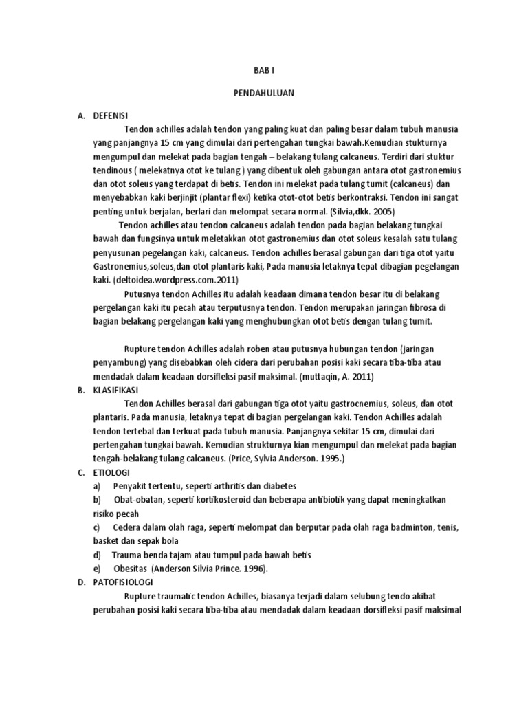 LP Ruptur Tendon | PDF