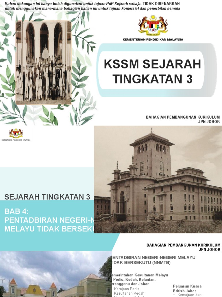 KSSM Sejarah Tingkatan 3 Bab 4 | PDF