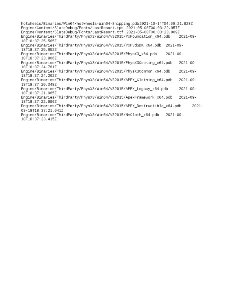 Win64 Manifest Debug Files Overview | PDF